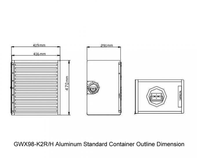 Aluminum Standard Airplane Food Trolley , Aircraft Meal Cart