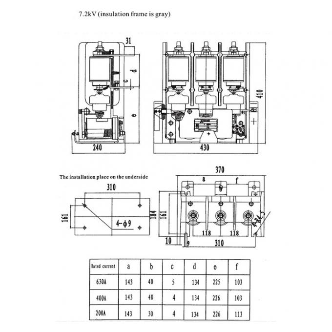 110V 220V AC Power Contactor For Building Distribution System