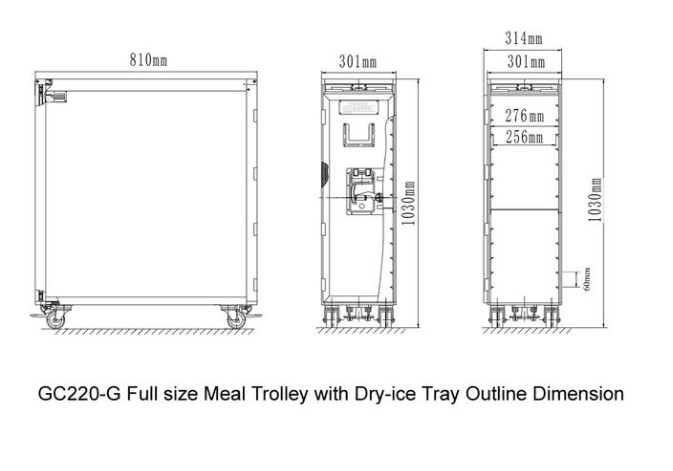 Atlas Full Size Inflight Meal Trolley / Aircraft Service Cart ...